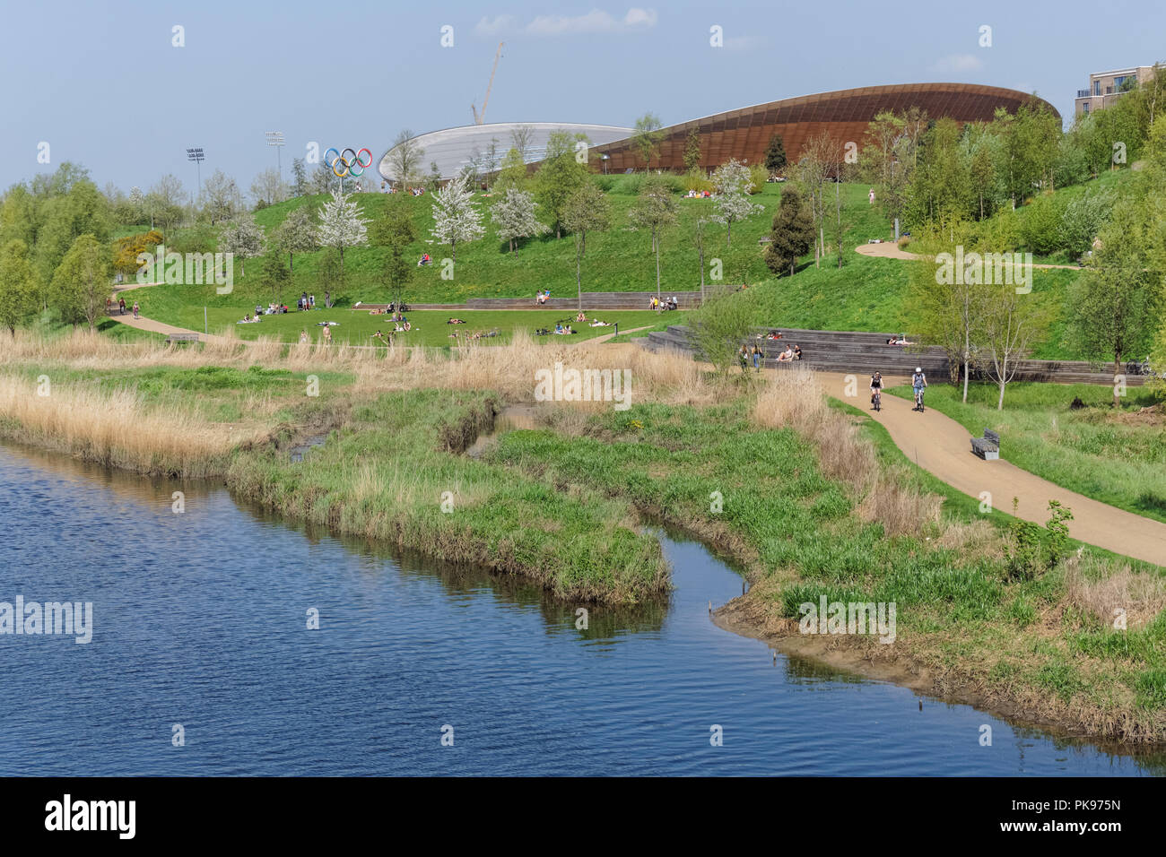Spring at the Queen Elizabeth Olympic Park London England United ...