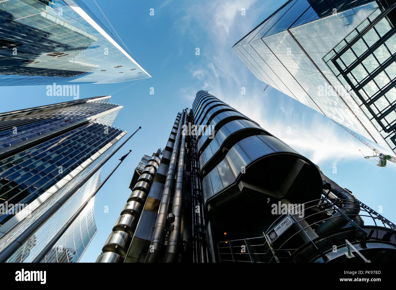 Lloyd's building, 122 Leadenhall Street The Cheesegrater and St. Helen ...