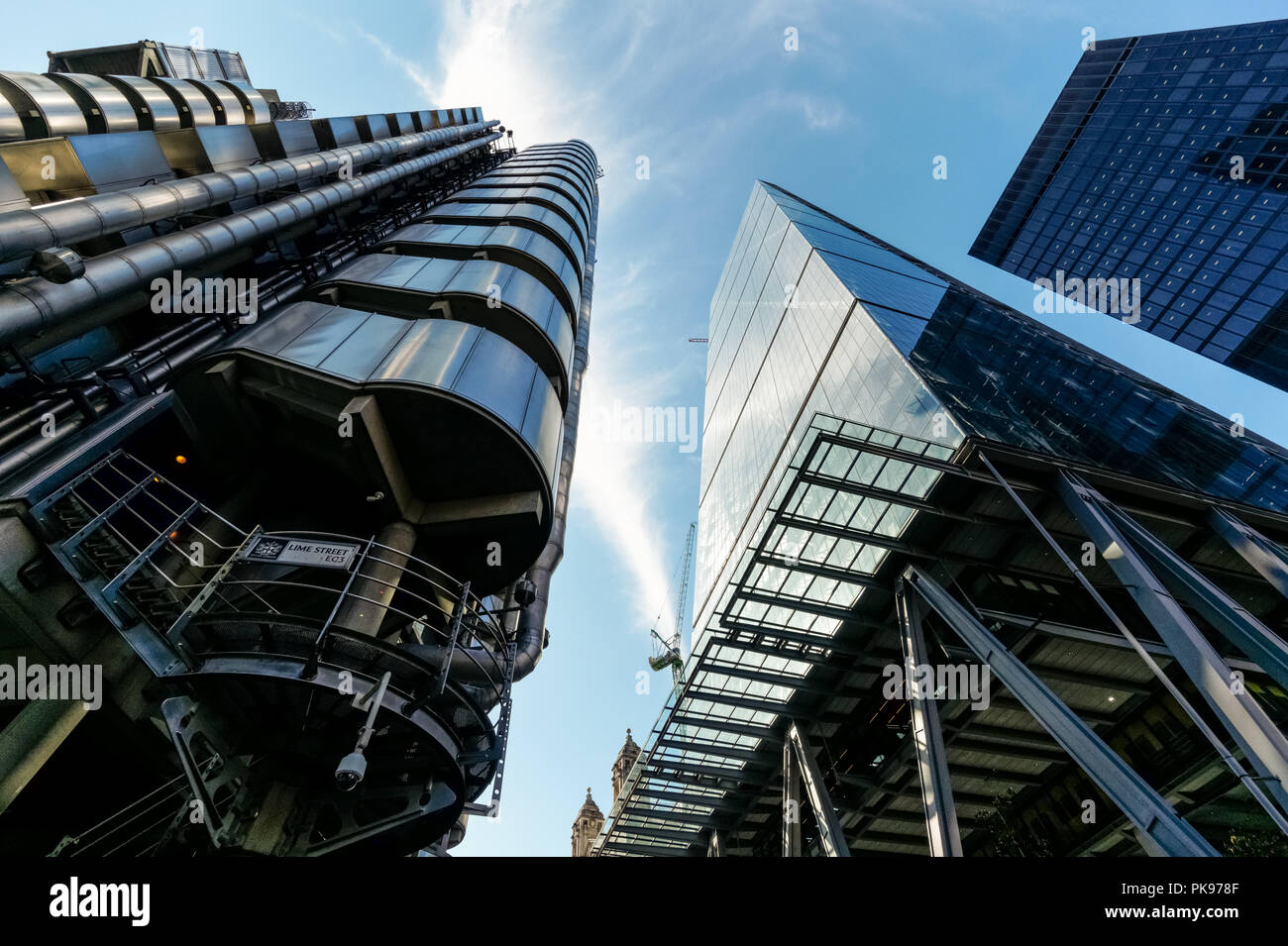 Lloyd's building, 122 Leadenhall Street The Cheesegrater and St. Helen ...