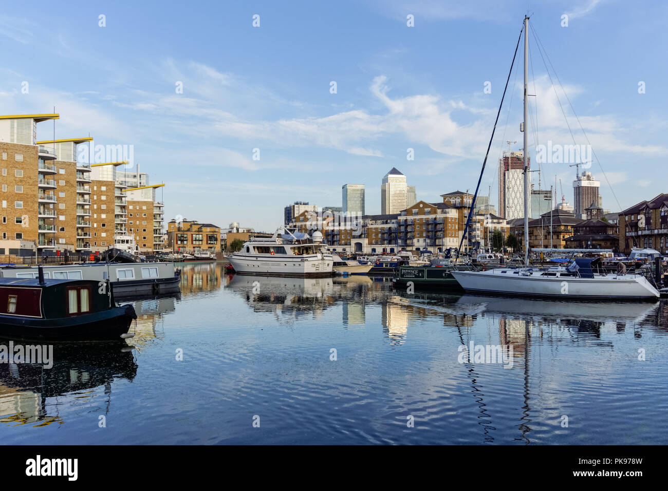 The Limehouse Basin in London, England United Kingdom UK Stock Photo ...
