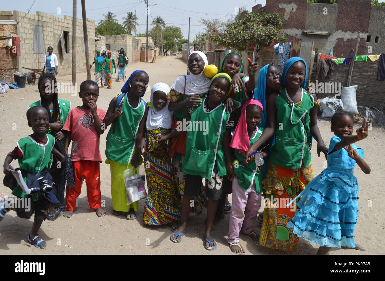 Sustainable Development Goals: kids on their way to school, Joal ...