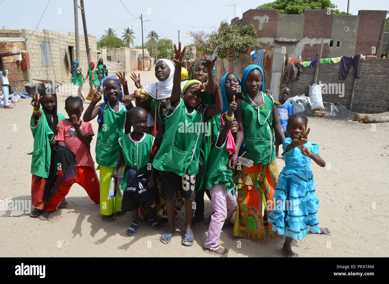 Sustainable Development Goals: kids on their way to school, Joal ...
