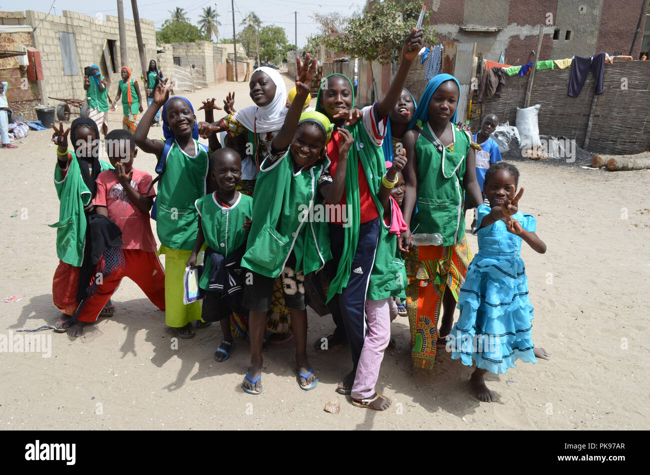 Sustainable Development Goals: kids on their way to school, Joal ...