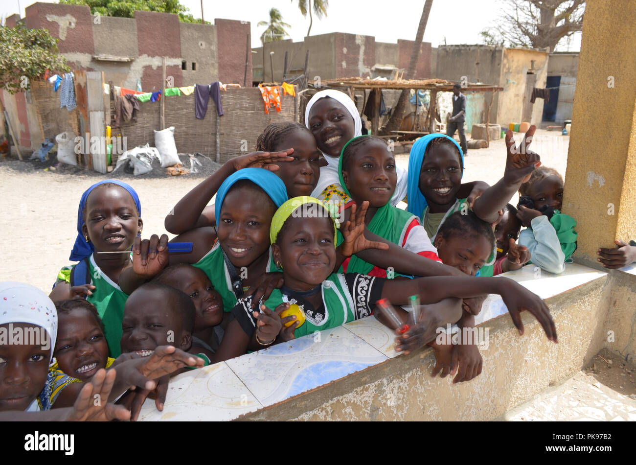Sustainable Development Goals: kids on their way to school, Joal ...
