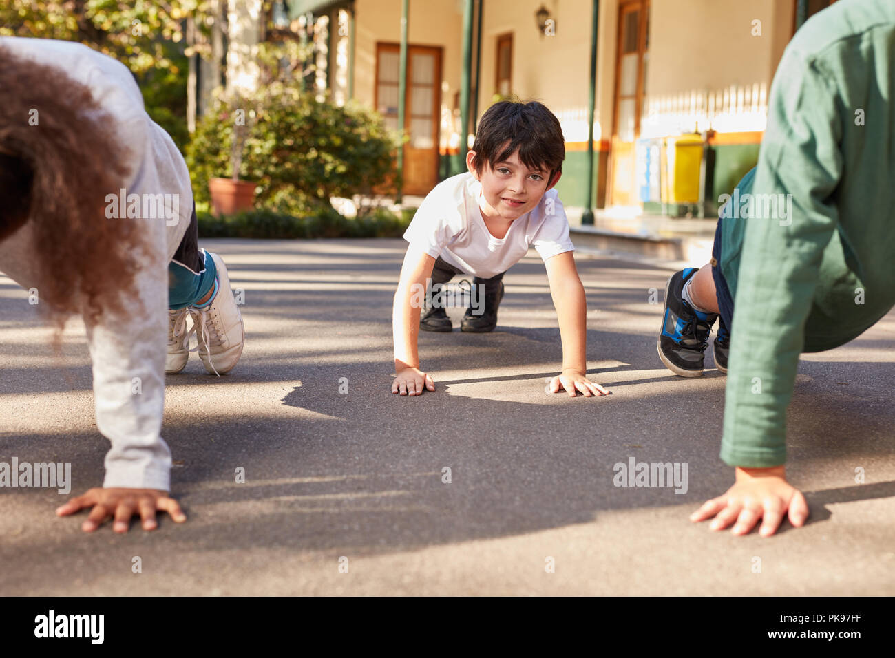 Train people push hi-res stock photography and images - Alamy