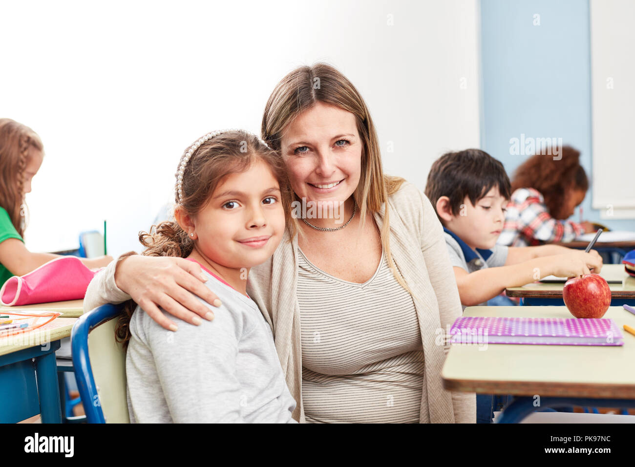 Primary school student teacher hi-res stock photography and images - Alamy