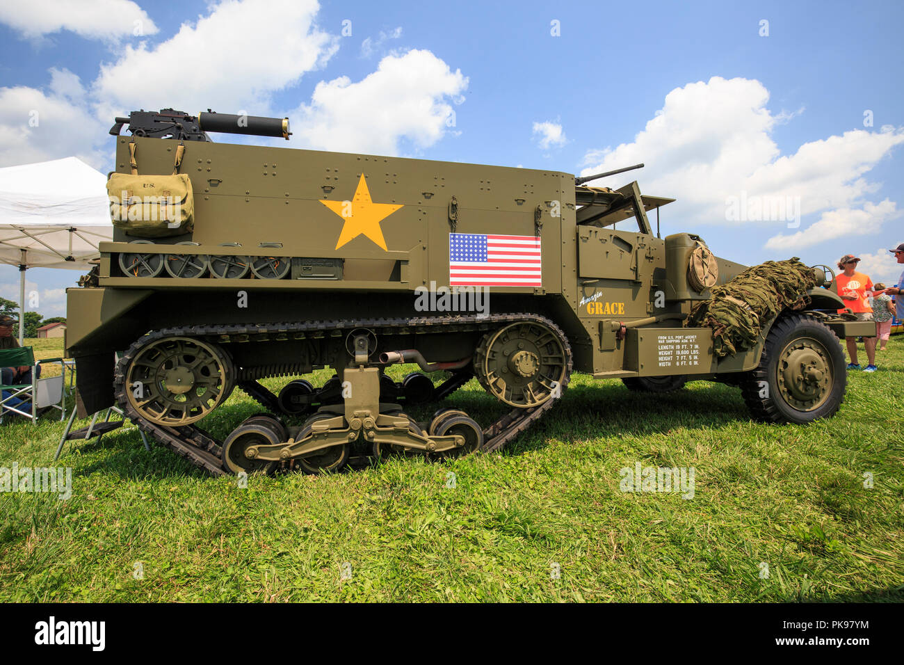 1941 M2 halftrack military vehicle Stock Photo - Alamy