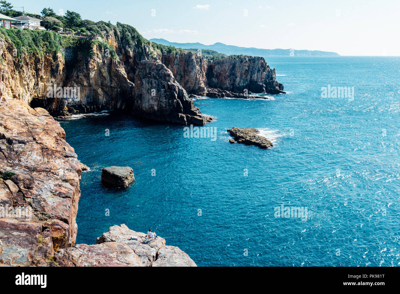 Sandanbeki cliffs at Wakayama's famous Shirahama Beach Stock Photo - Alamy