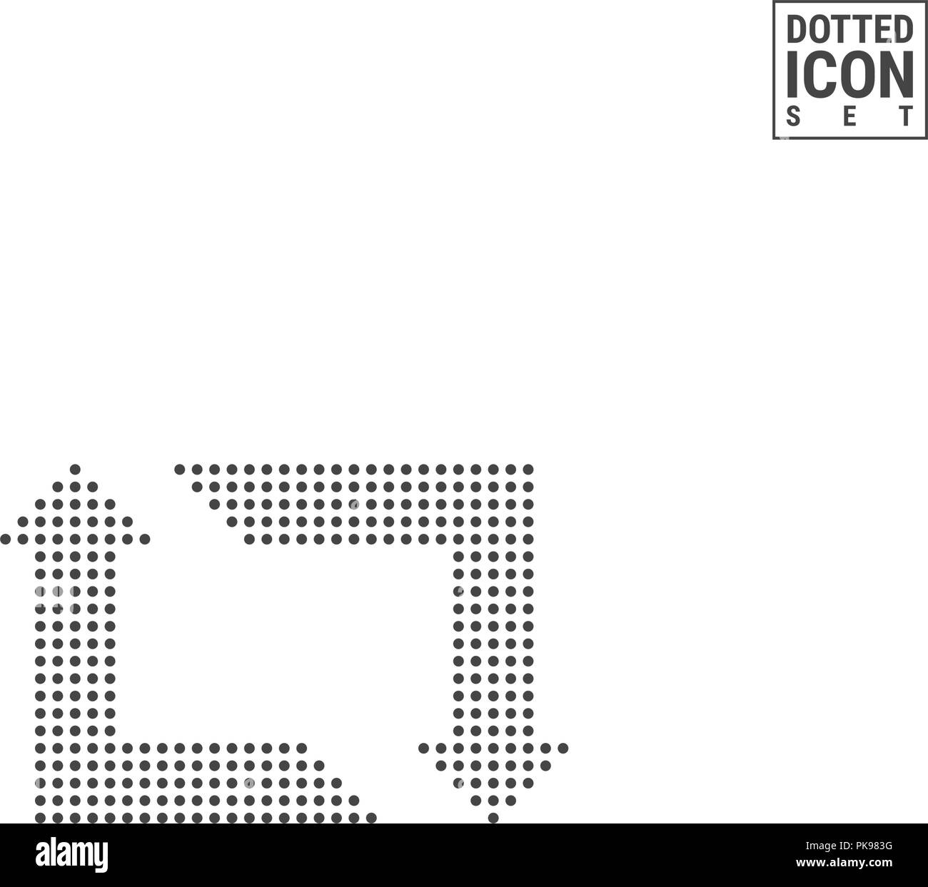 Refresh, Repeat Dot Pattern Icon. Update, Recursion Dotted Icon ...