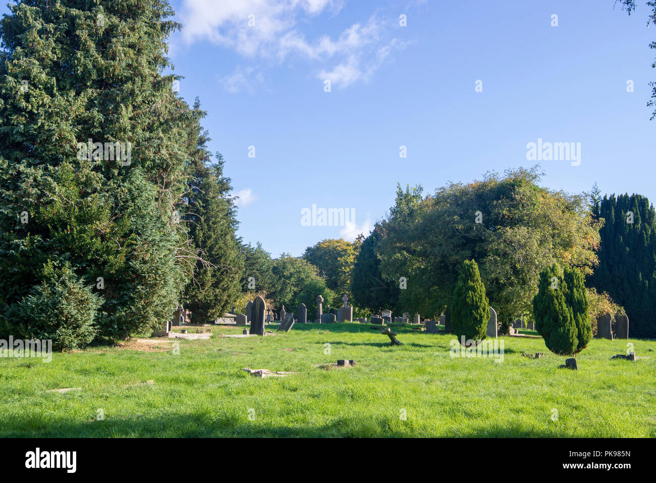 The Graves and Graveyard at Locksbrook Cemetery, Bath, Somerset Stock ...