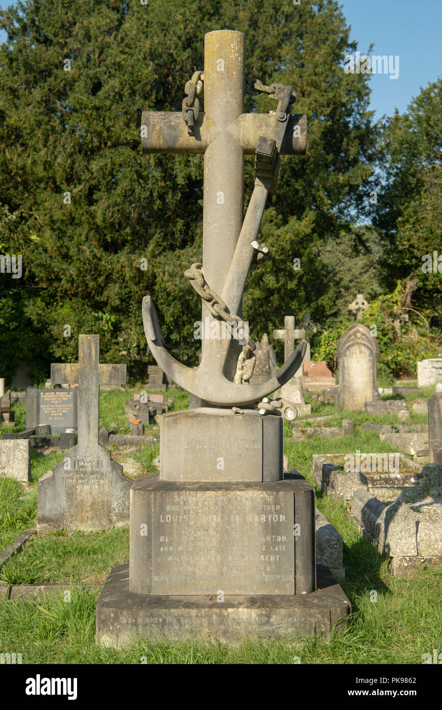 The Grave of Louisa Amelia Barton 1911 at Locksbrook Cemetery, Bath ...