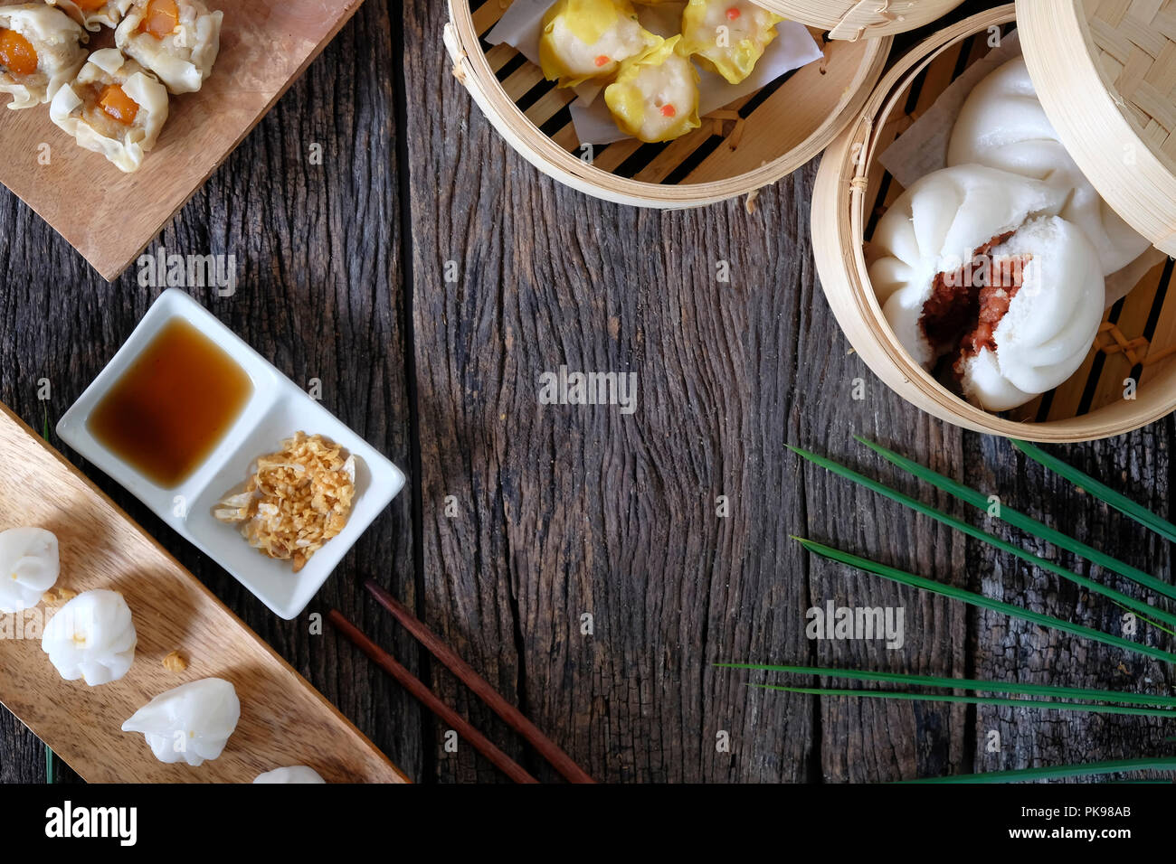 Dim sum top view hi-res stock photography and images - Alamy