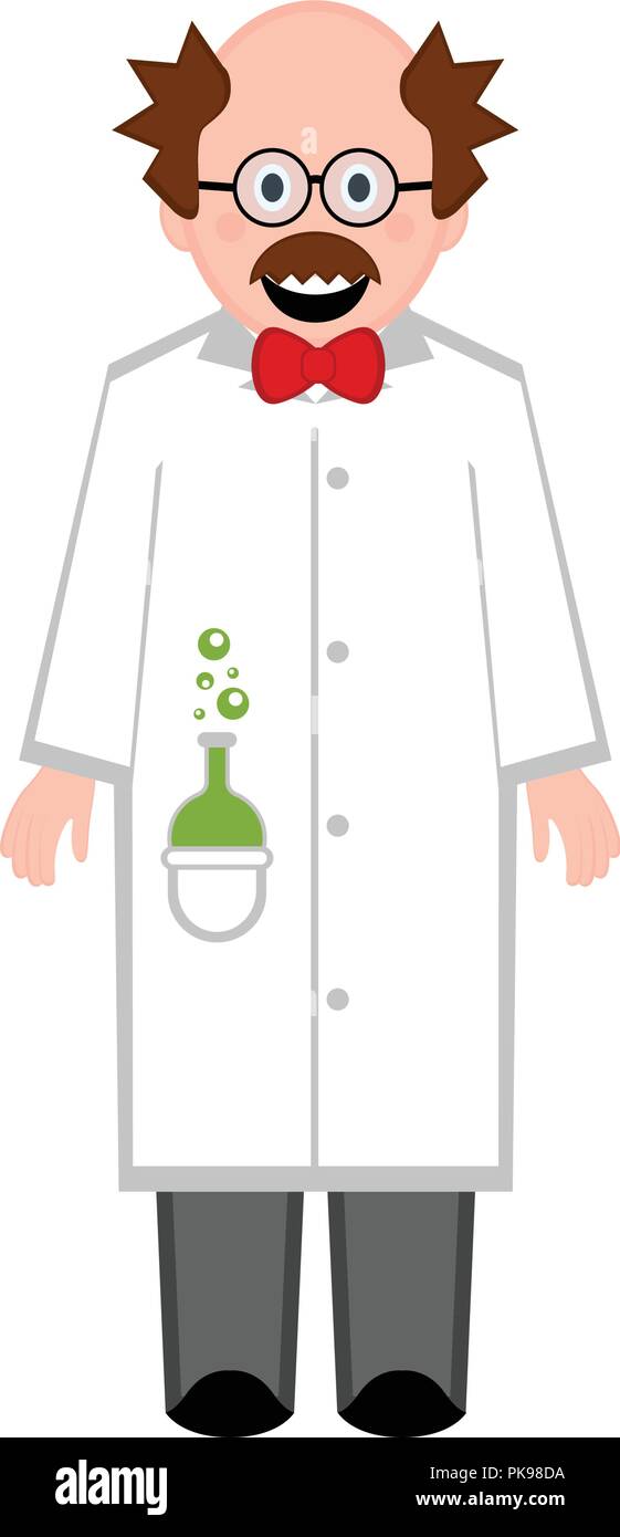 Isolated male mad scientist icon. Vector illustration design Stock ...