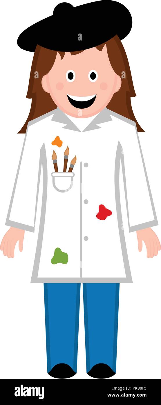 Isolated female artist icon Stock Vector Images - Alamy