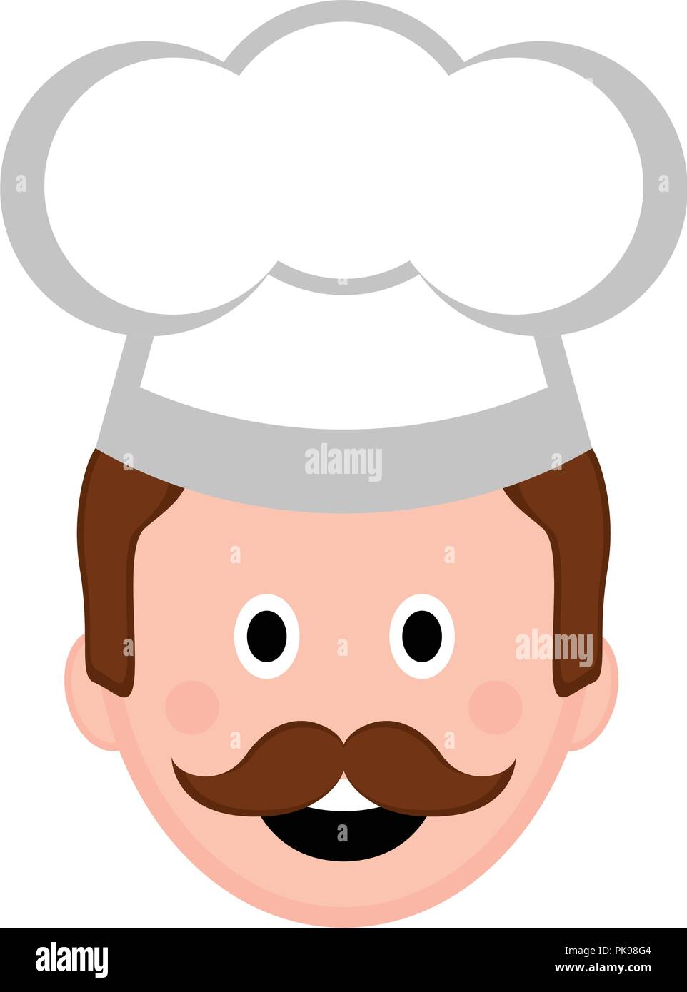 Isolated male chef avatar. Vector illustration design Stock Vector ...