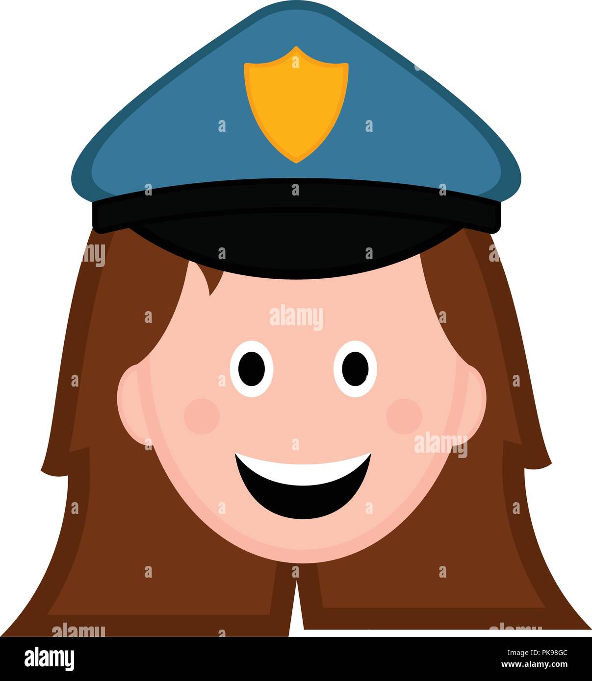 Police officer portrait Stock Vector Images - Alamy
