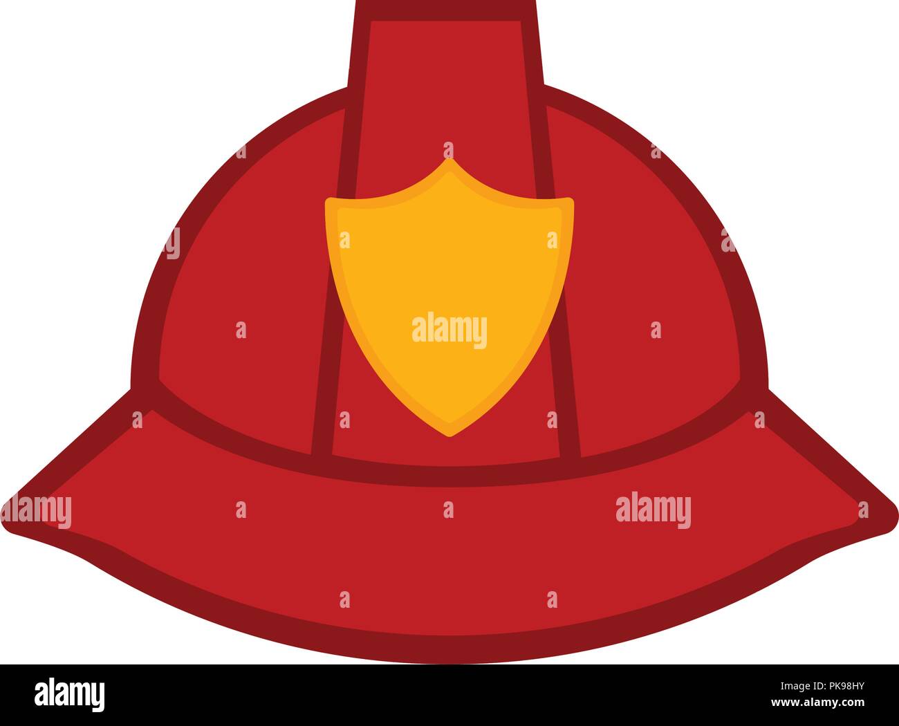 Firefighter hat vector hi-res stock photography and images - Alamy