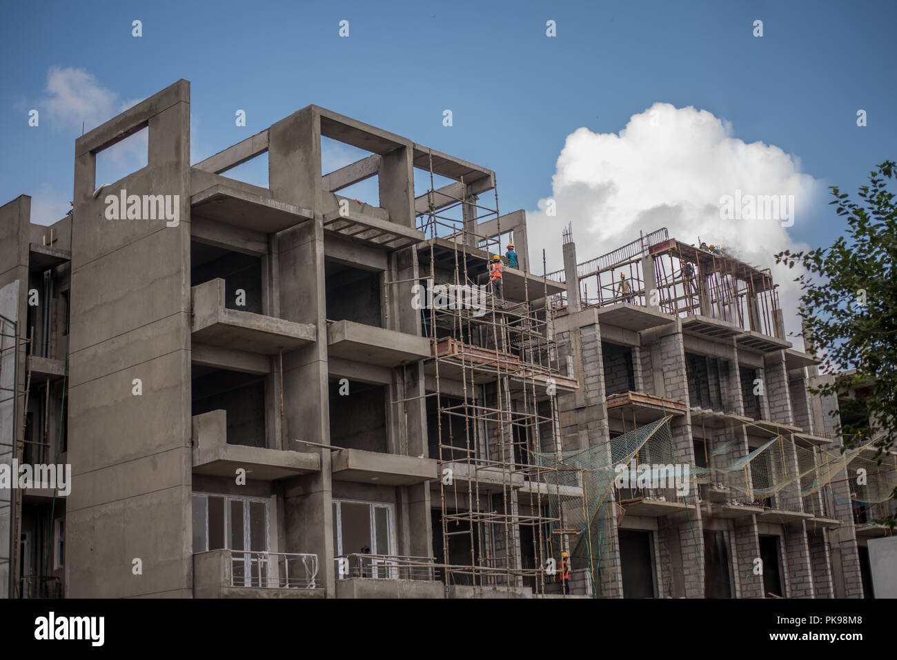 View of an urban construction site of a building Stock Photo - Alamy