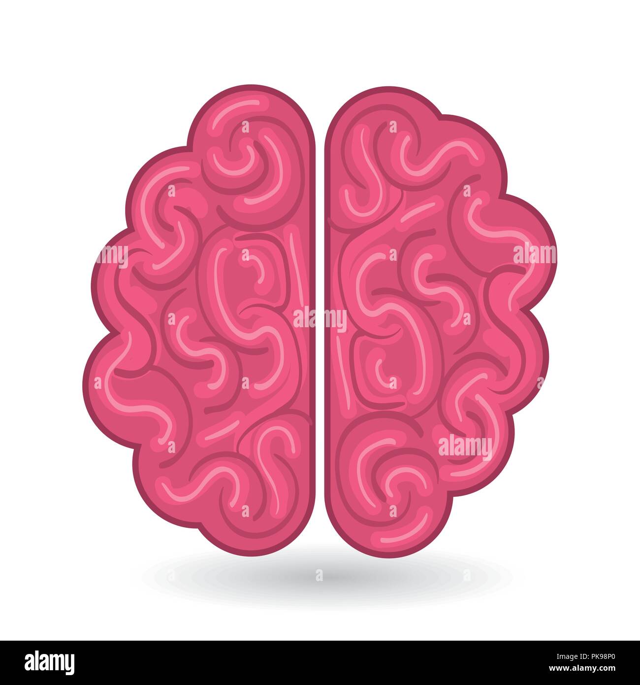 Human brain left hemisphere icon Stock Vector Images - Alamy