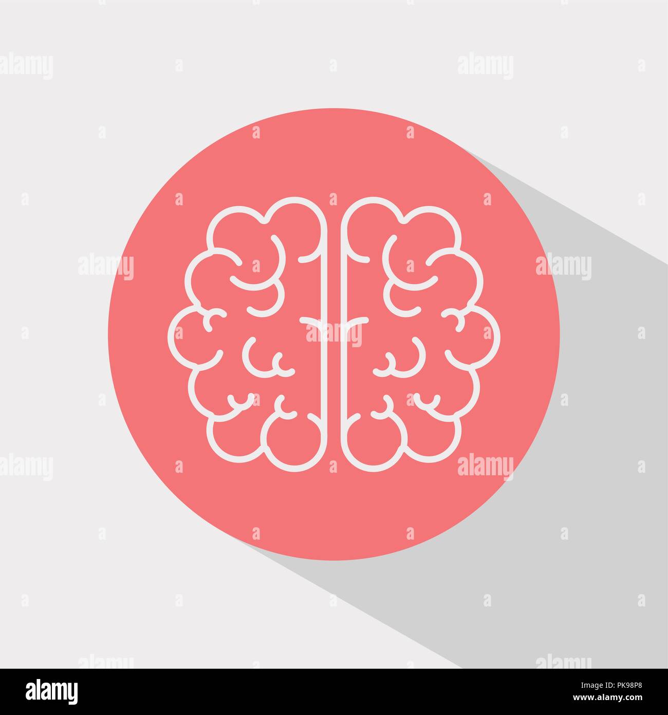 brain human organ isolated icon Stock Vector Image & Art - Alamy