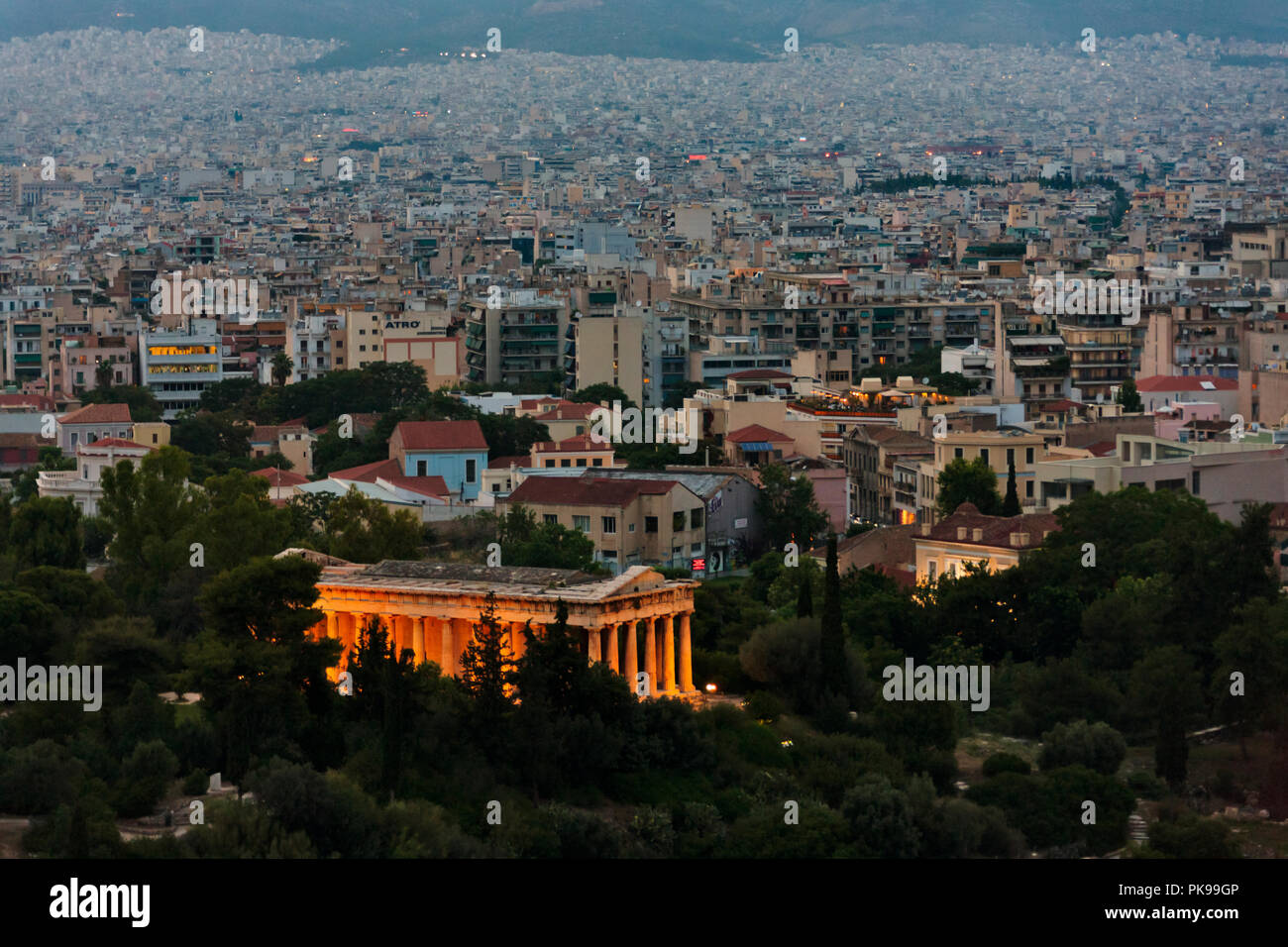 Cityscape of Athens, Greece Stock Photo - Alamy