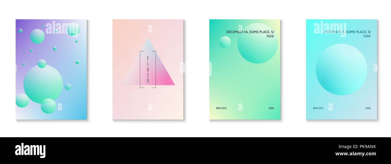 Fluid poster set with round shapes Stock Vector Image & Art - Alamy