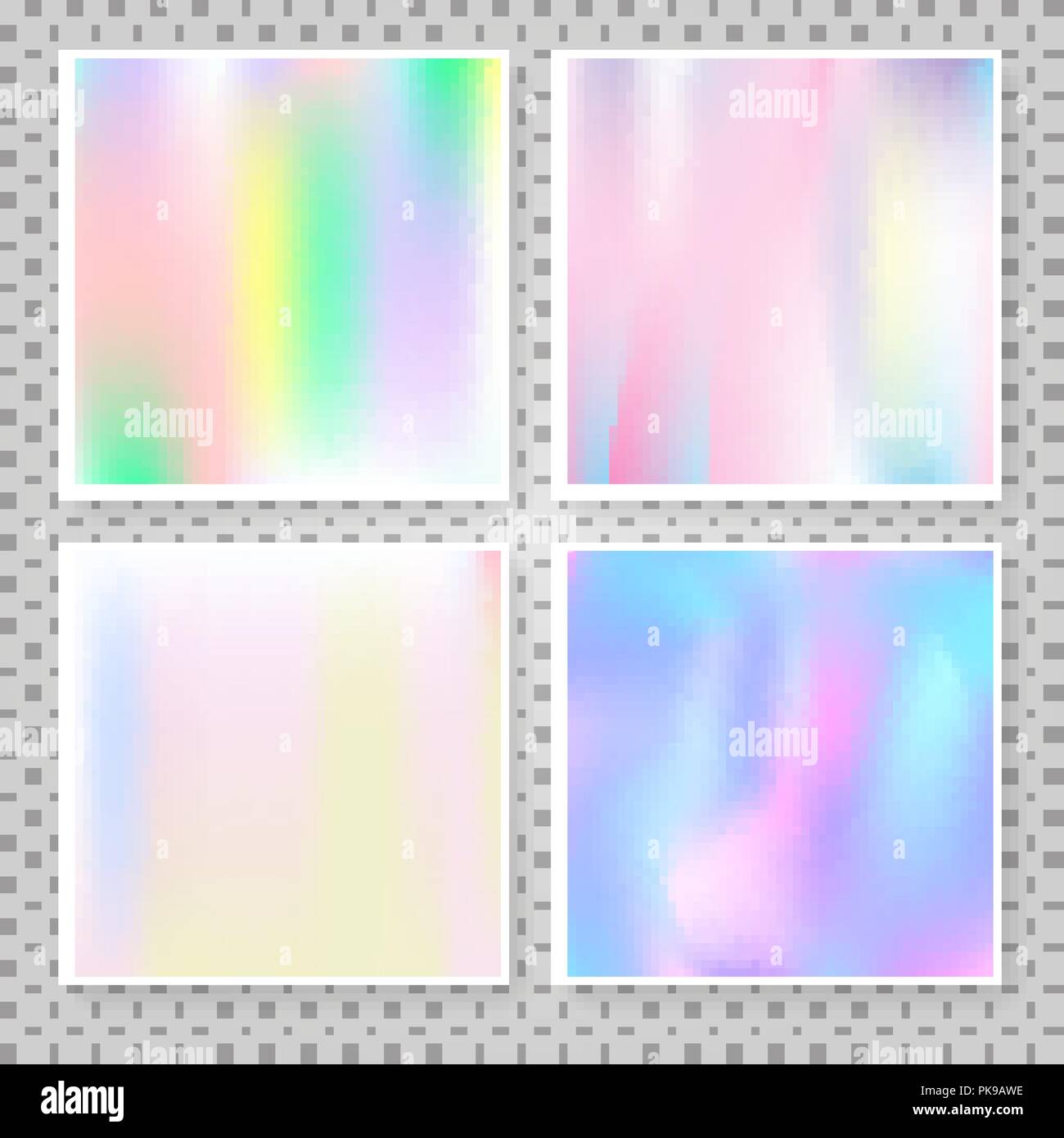Holographic abstract backgrounds set Stock Vector Image & Art - Alamy