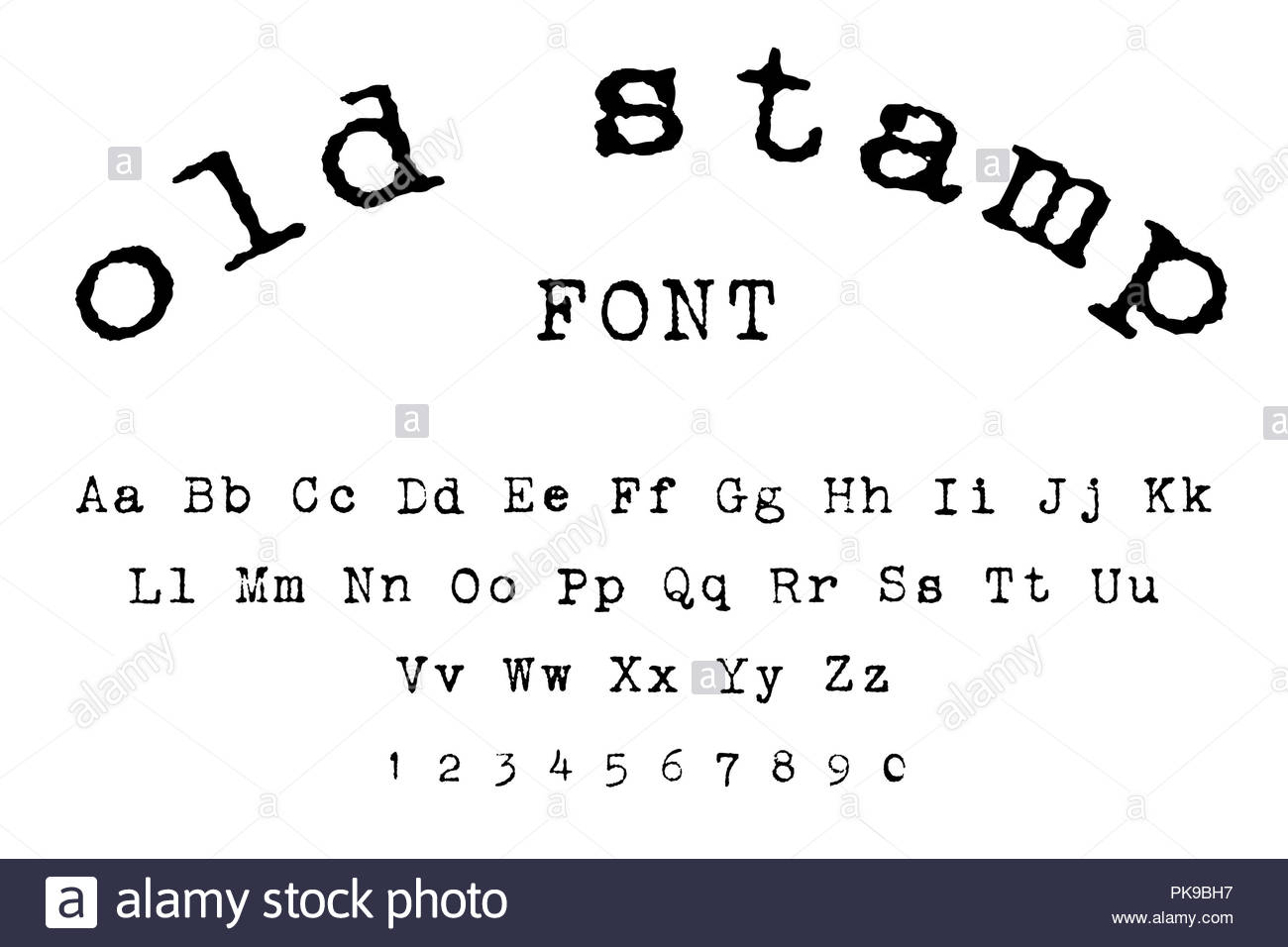 Stamp Font Stock Photos & Stamp Font Stock Images - Alamy
