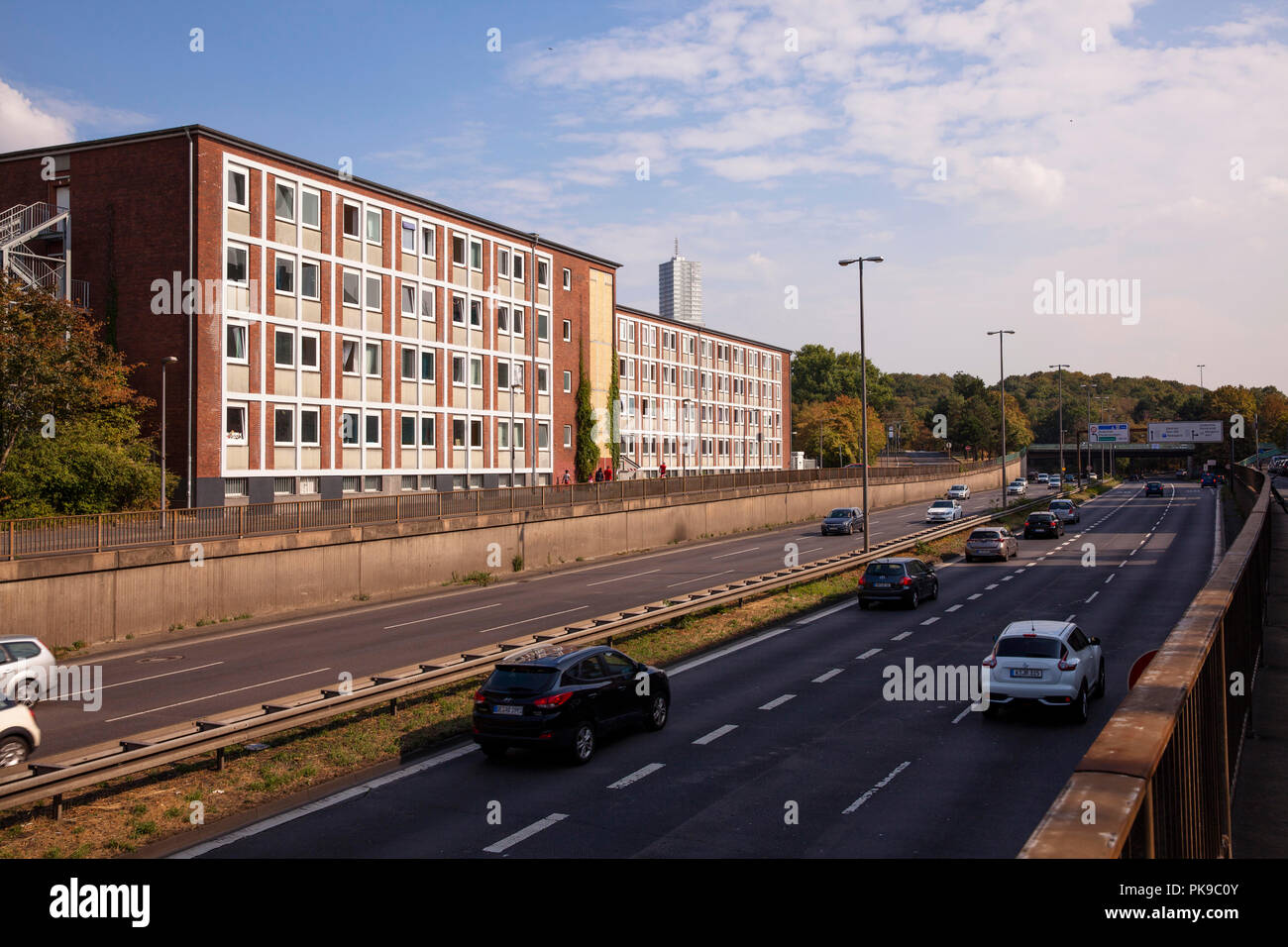 refugee camp at the Herkules street in the district Neu-Ehrenfeld ...