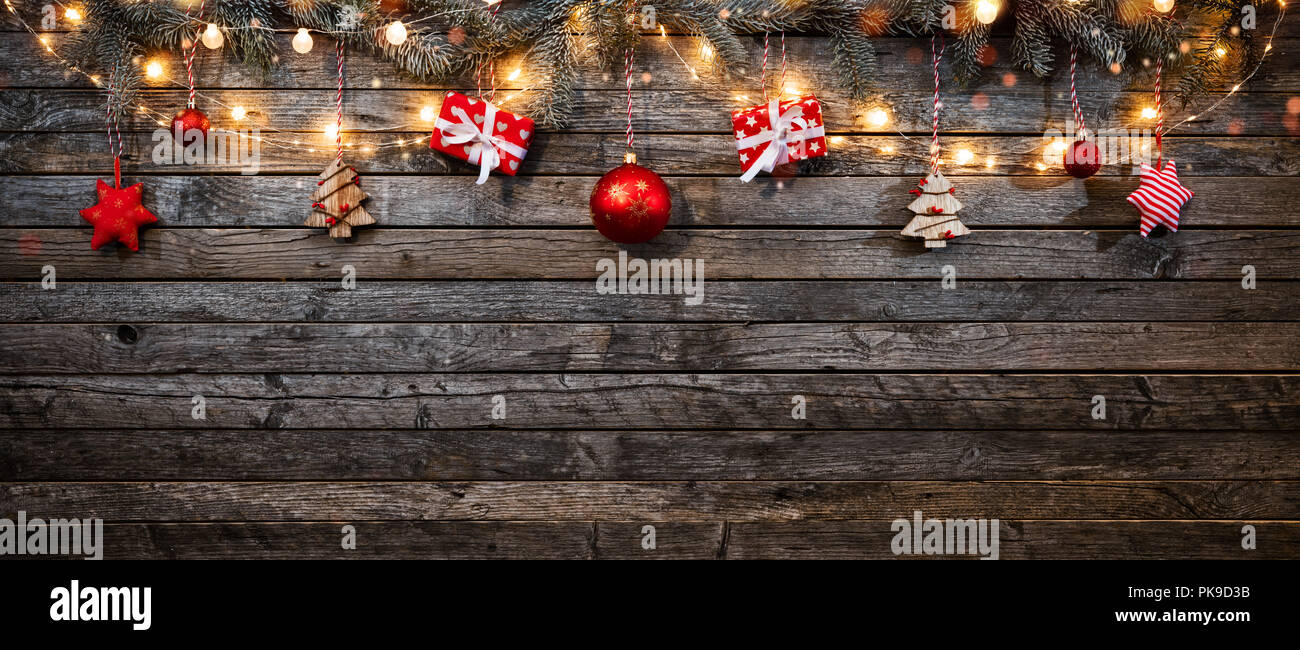 Rustic Wood Christmas Background