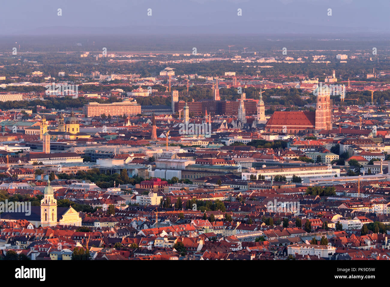 Aerial view of Munich. Munich, Bavaria, Germany Stock Photo - Alamy