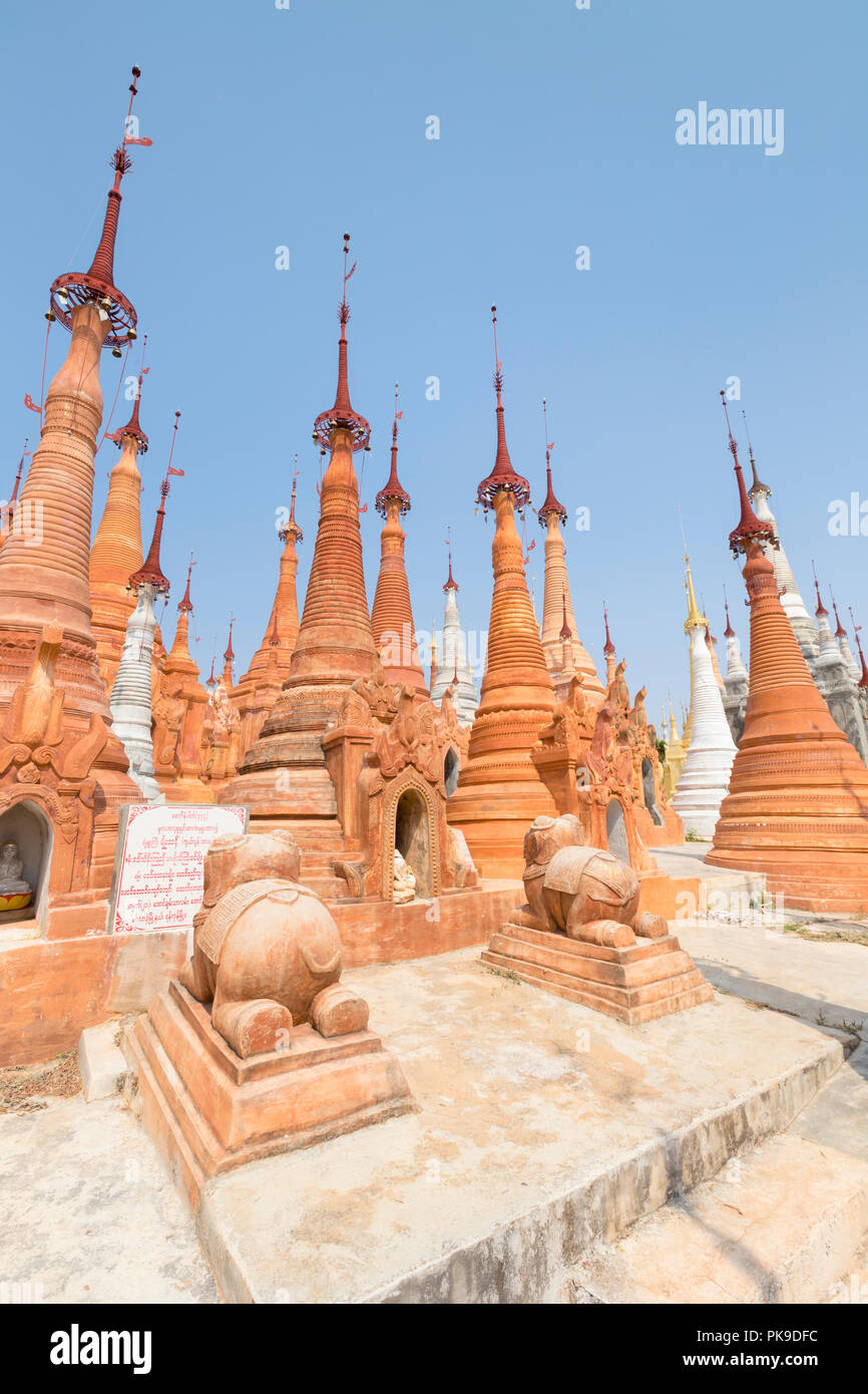 Shwe Inn Thein Paya, Inthein, Inle Lake, Myanmar Stock Photo - Alamy