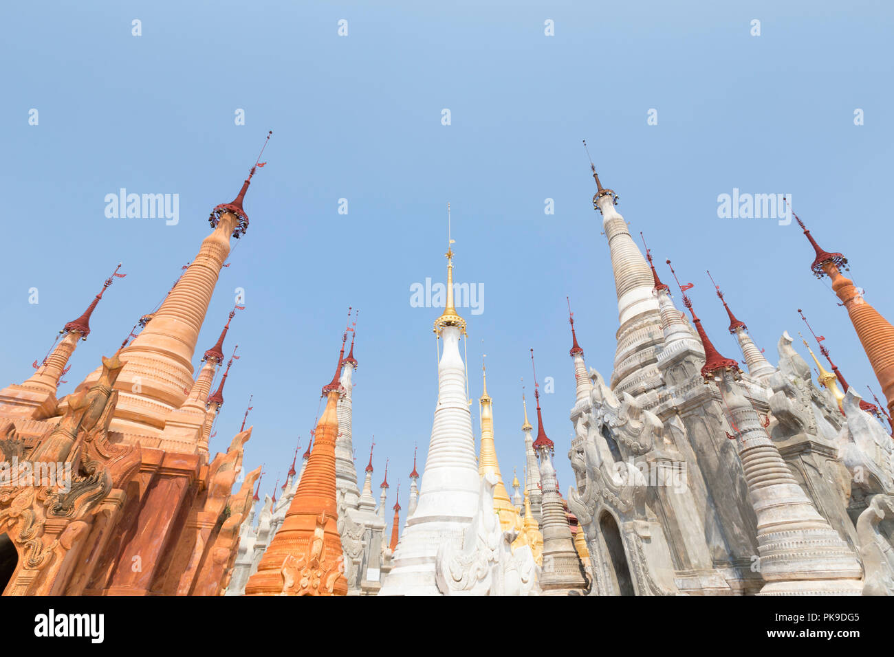 Shwe Inn Thein Paya, Inthein, Inle Lake, Myanmar Stock Photo - Alamy
