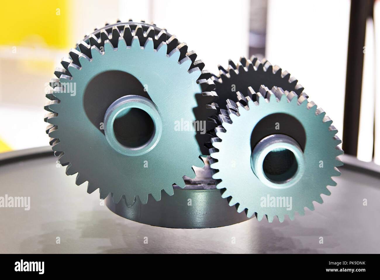 Gears of abstract mechanism in magnetic flight Stock Photo - Alamy