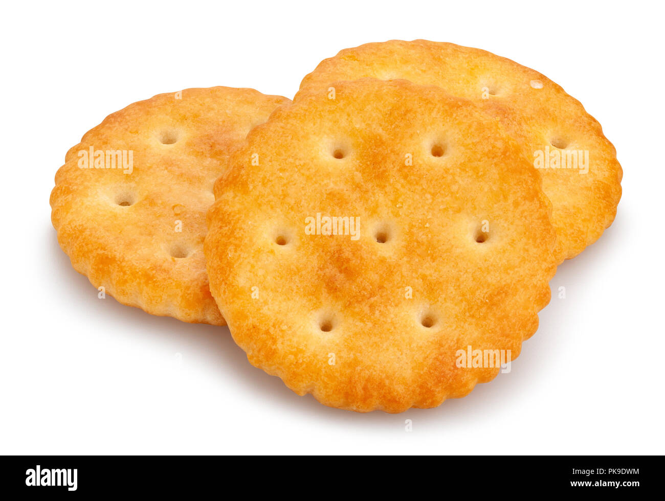 round cracker path isolated Stock Photo - Alamy