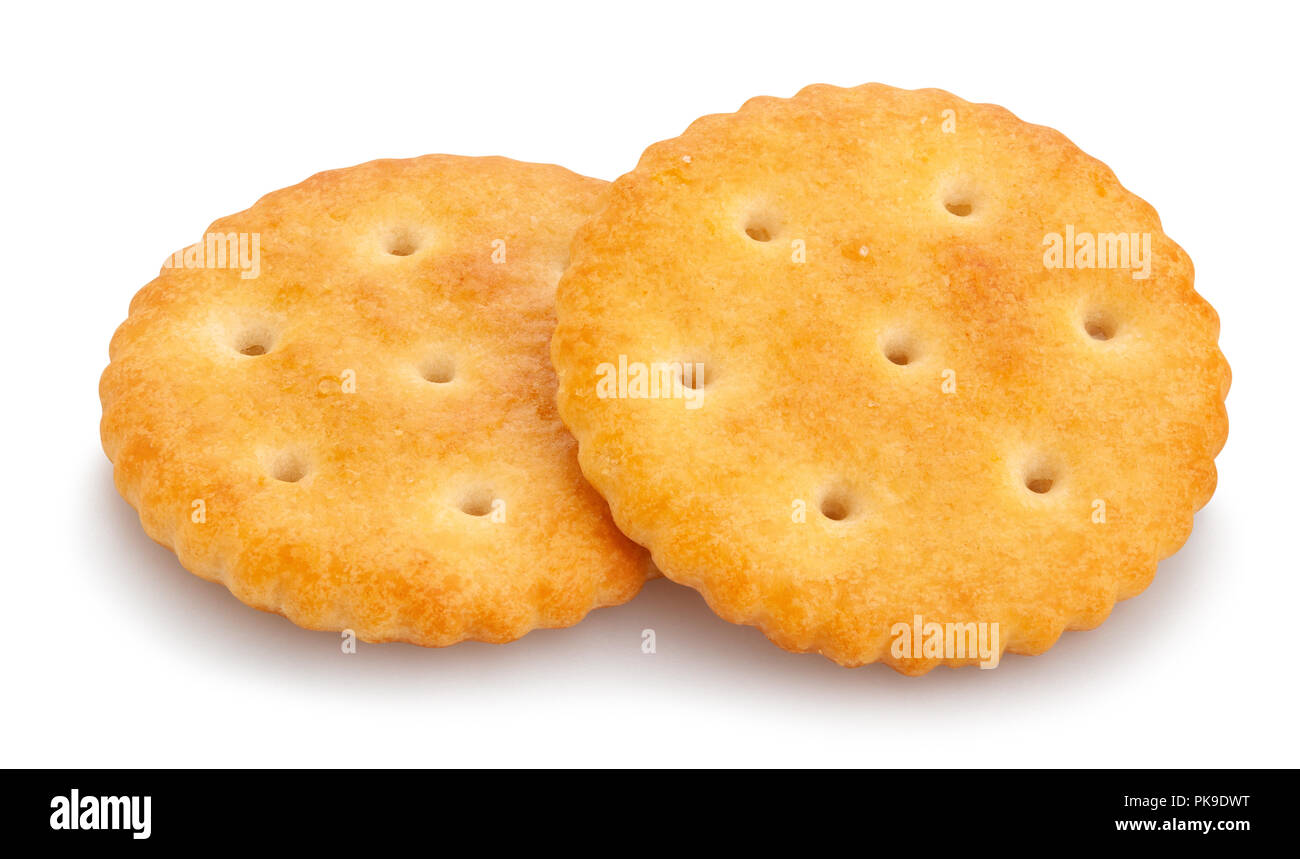 round cracker path isolated Stock Photo - Alamy