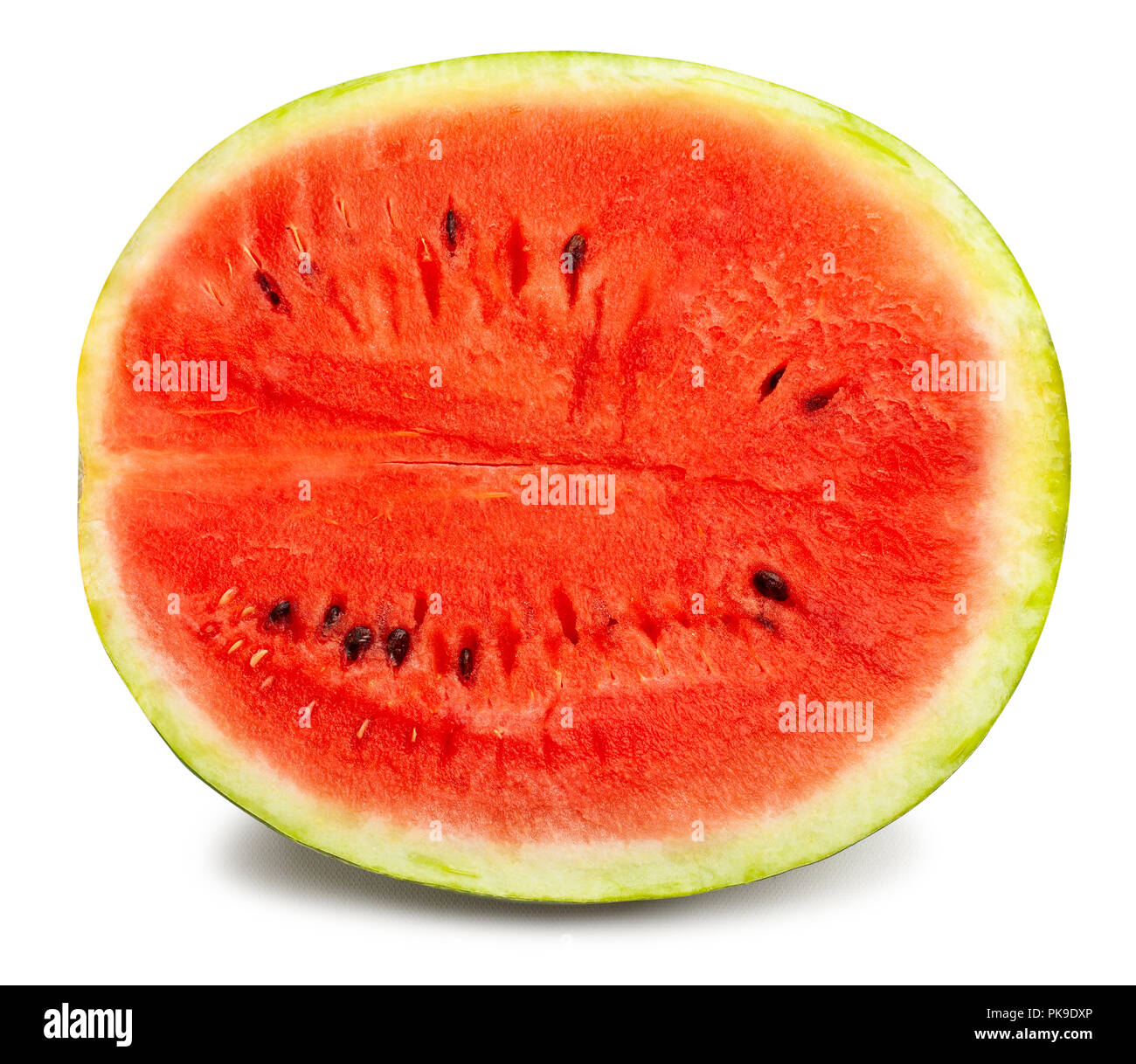 sliced watermelon path isolated Stock Photo - Alamy
