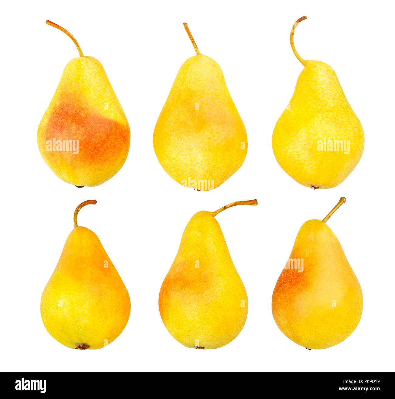 yellow pears path isolated Stock Photo - Alamy