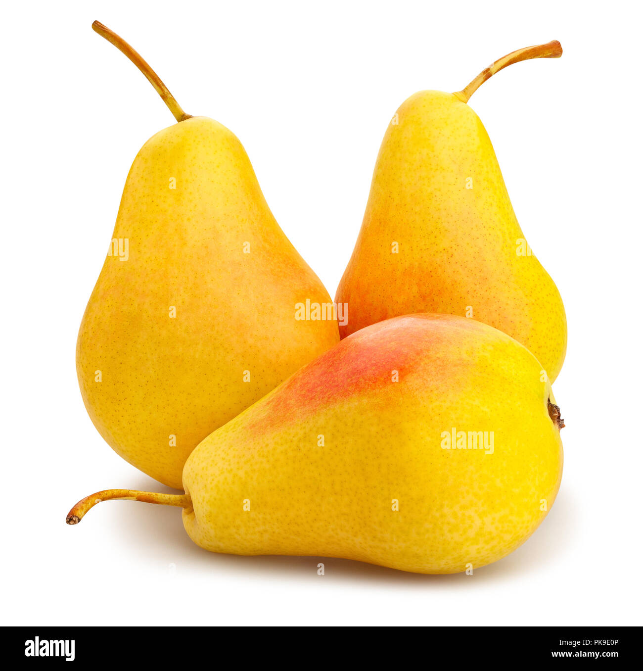 yellow pears path isolated Stock Photo - Alamy