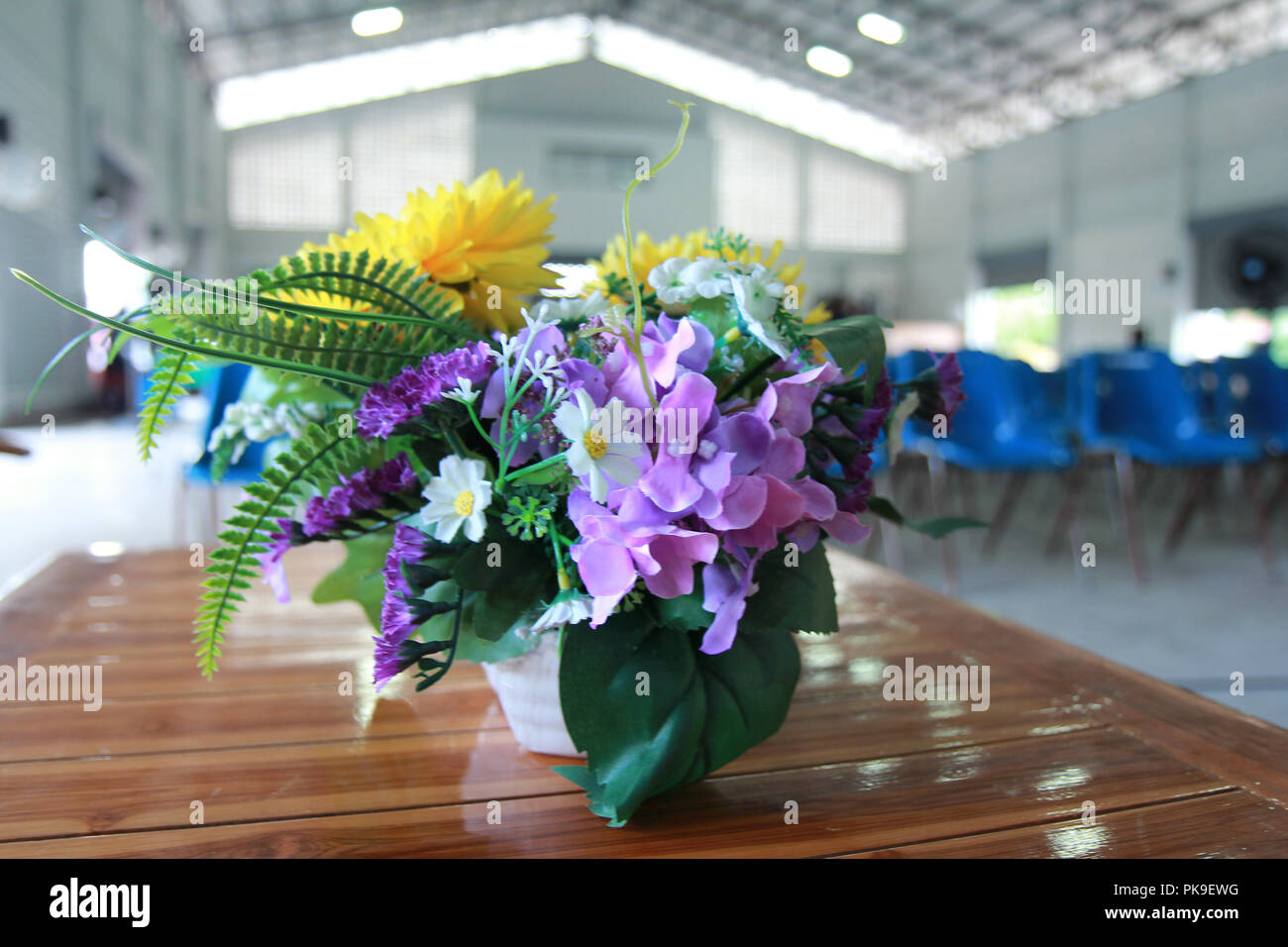Prepare a beautiful flower put in vase. For decoration and layout of ...