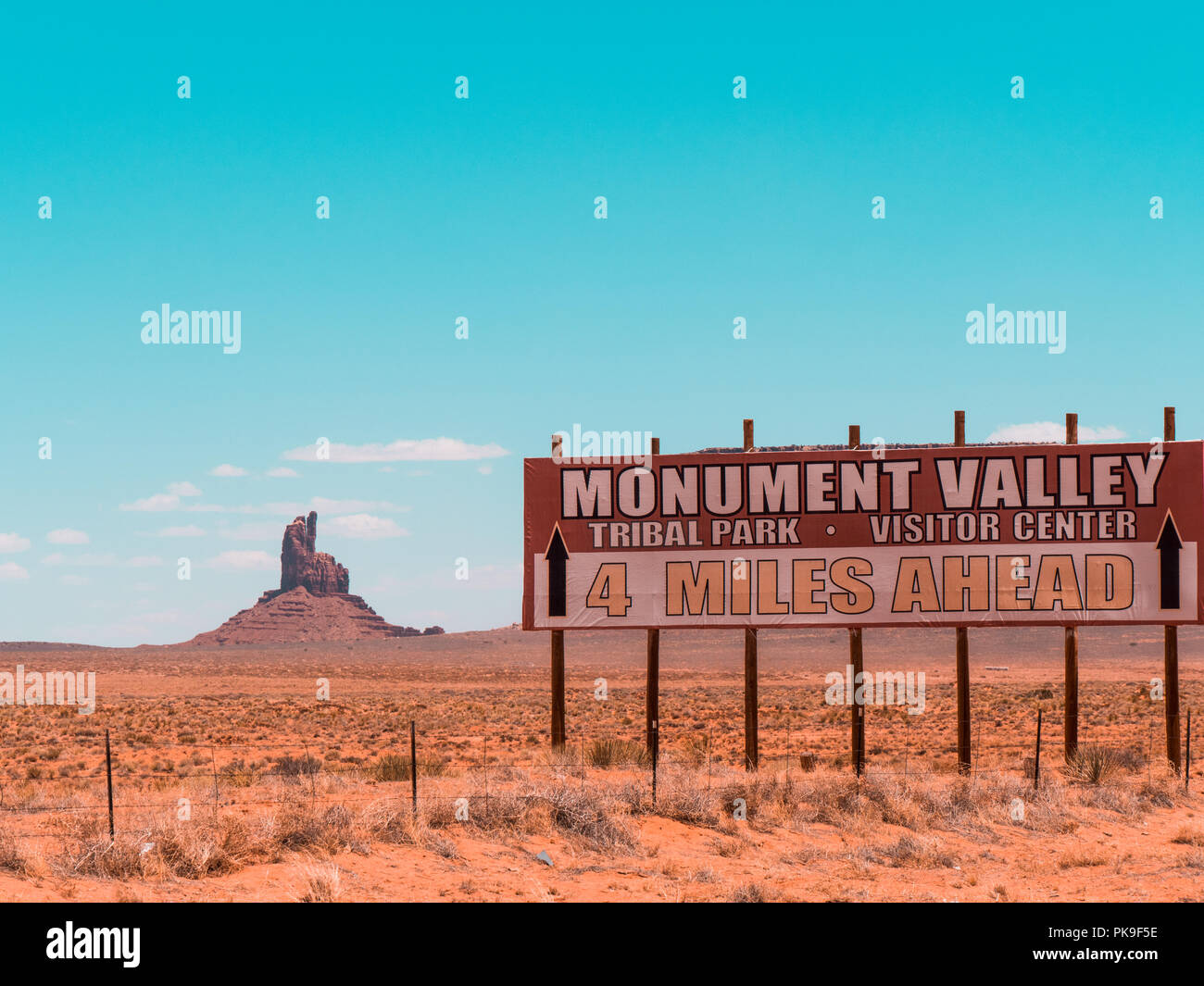 Walking through monument valley exploring all corners Stock Photo - Alamy