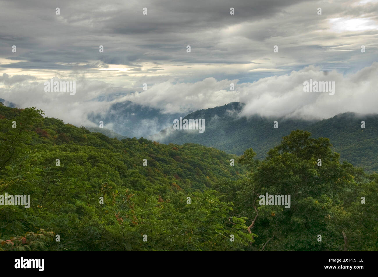 At 6,643 feet, Clingmans Dome is Great Smoky Mountains National Park's ...
