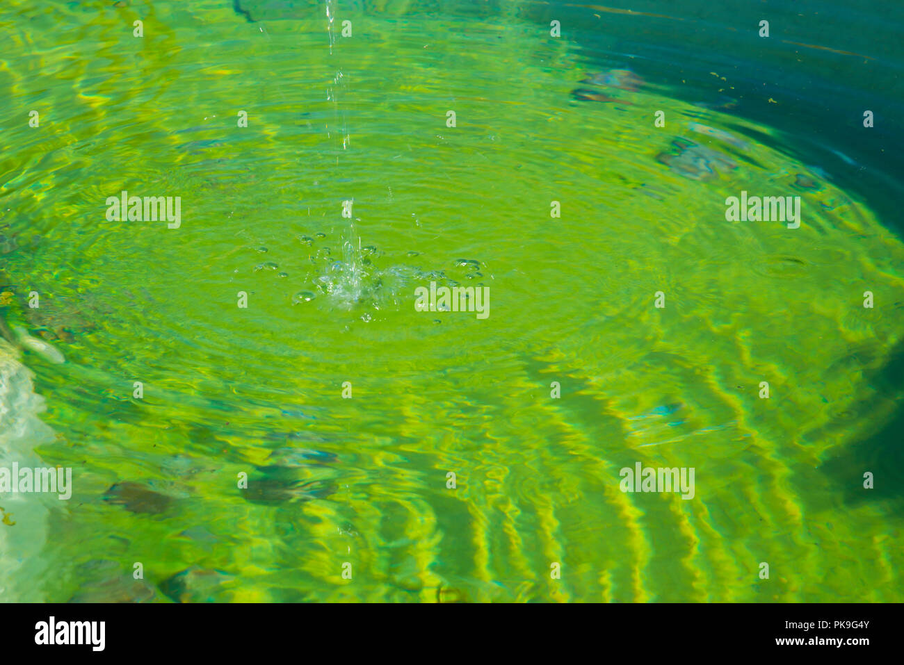 Water dripping on a fountain Stock Photo - Alamy