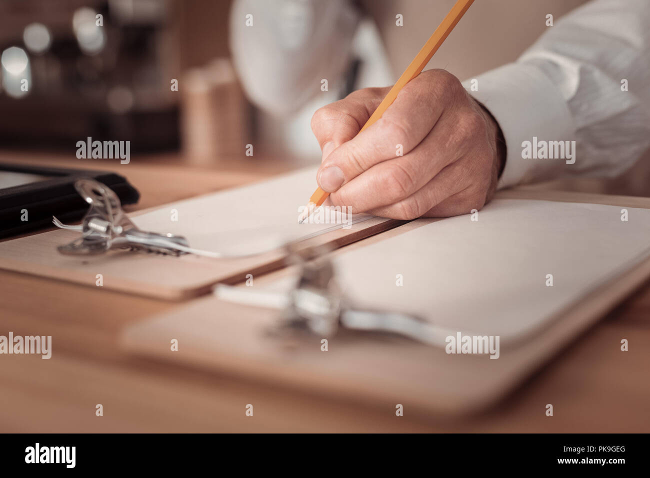 Close up of professional notes Stock Photo - Alamy