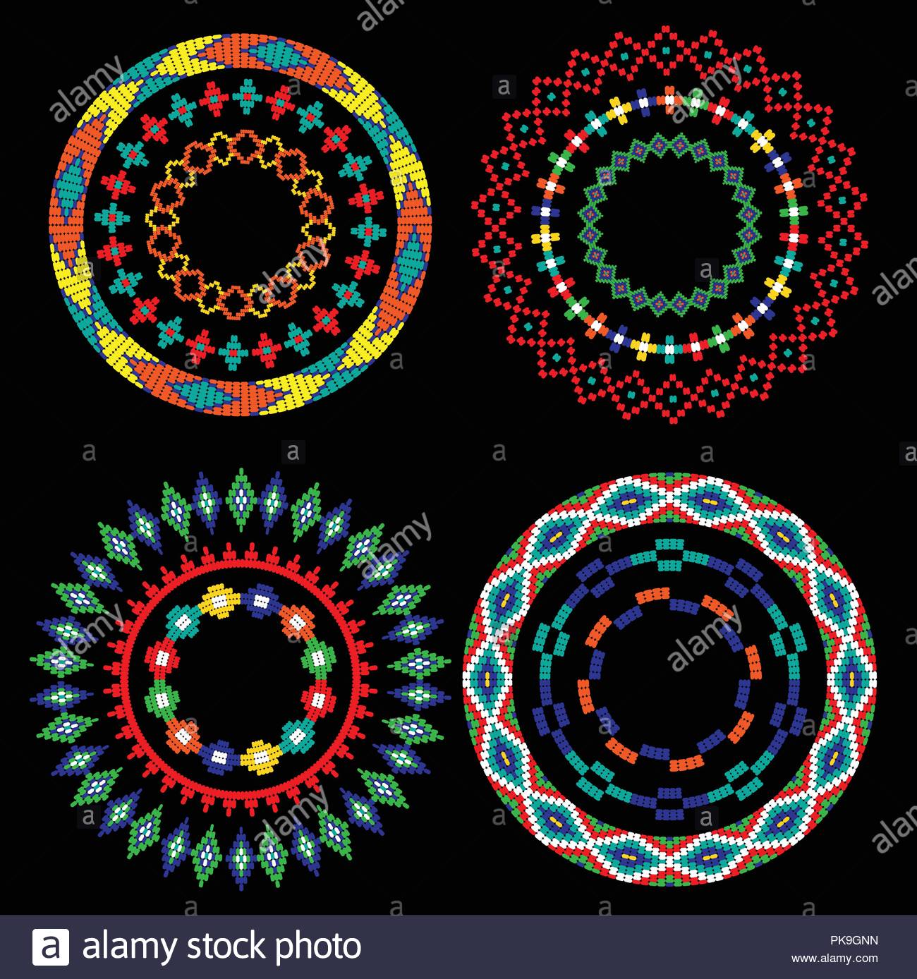 Native American Indian Motif Border Stock Photos & Native American ...