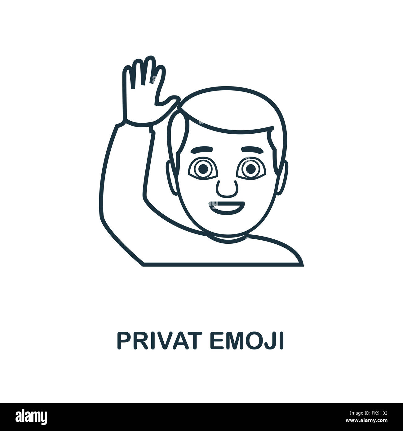 Private Emoji Icon Monochrome Style Design From Visual Device Collection Ui Pixel Perfect