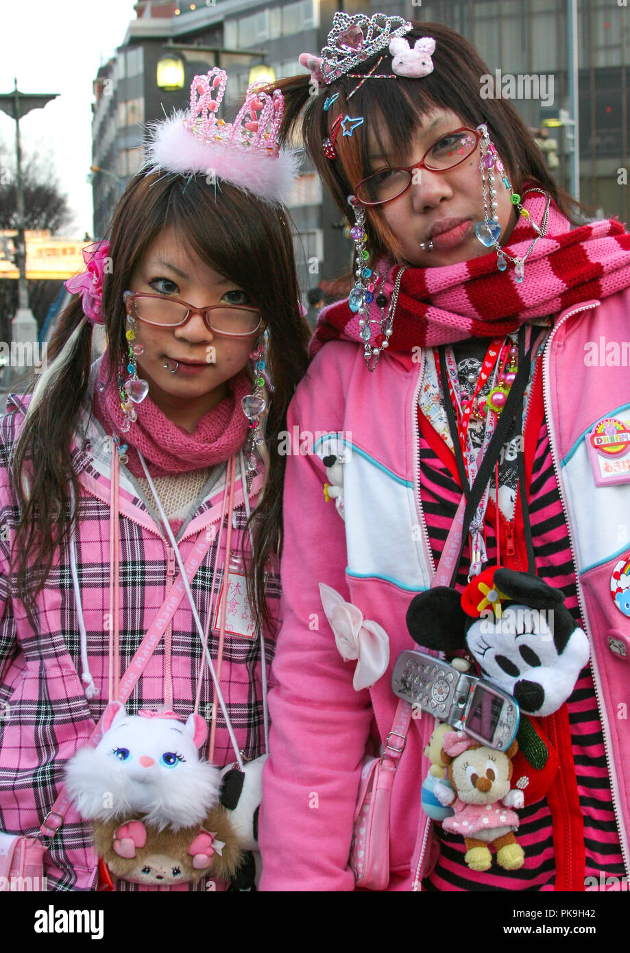 Cosplay girls in Harajuku, Kanto region, Tokyo, Japan Stock Photo - Alamy