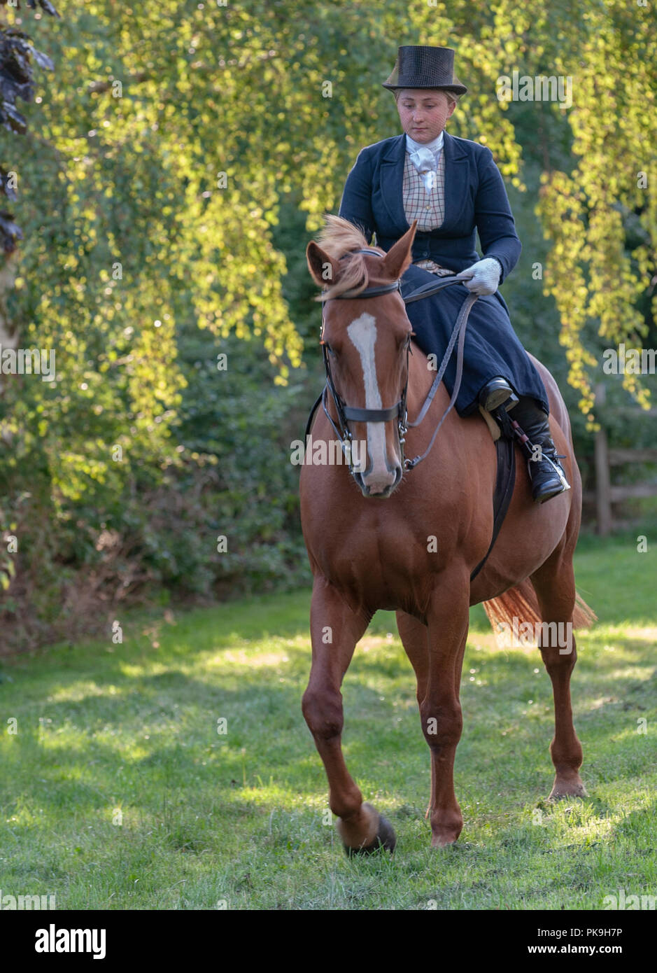 Posh girl riding hi-res stock photography and images - Alamy