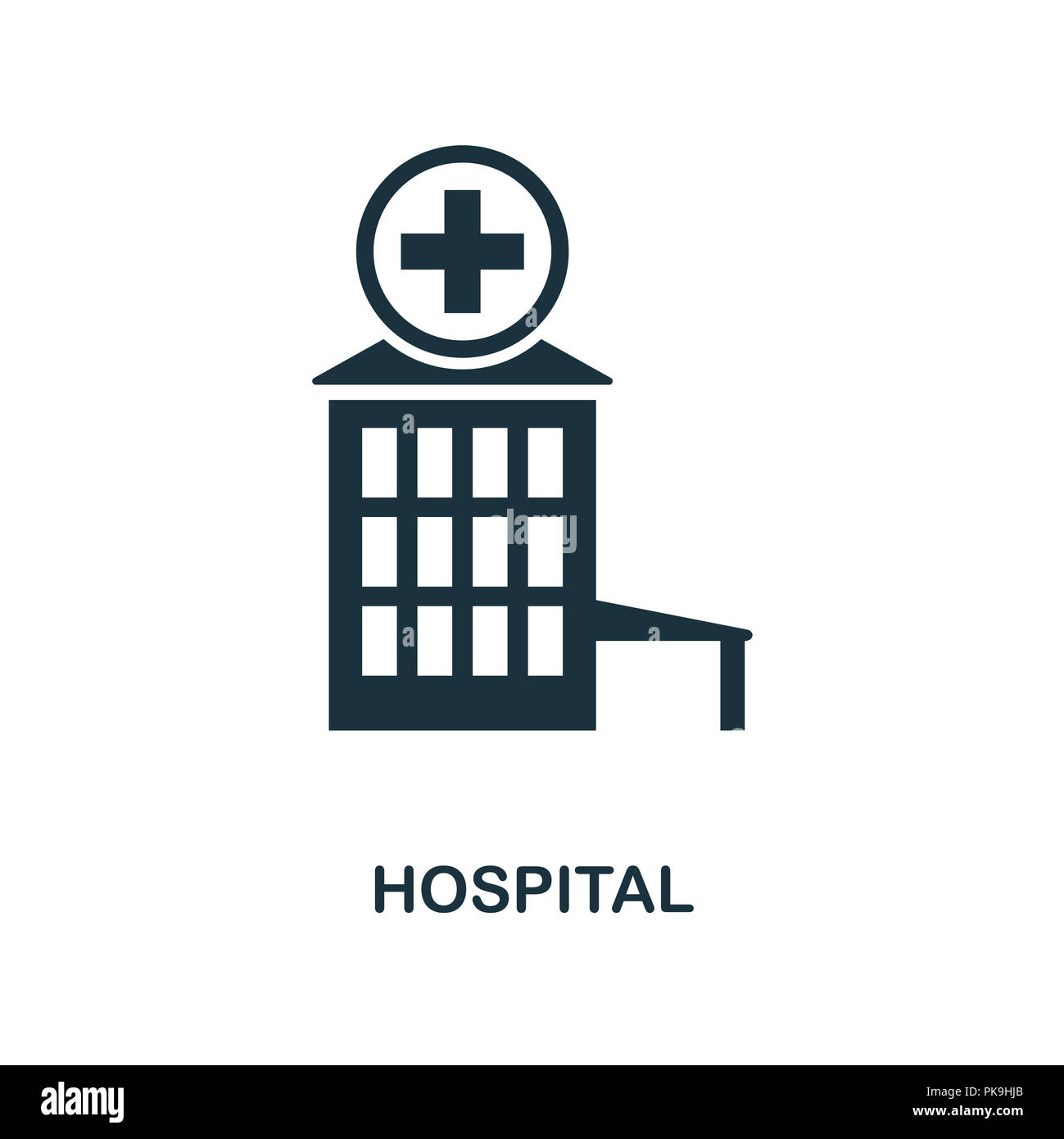 Hospitalization icon hi-res stock photography and images - Alamy