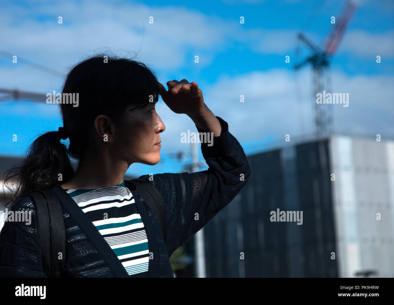 Blocking sun hi-res stock photography and images - Alamy